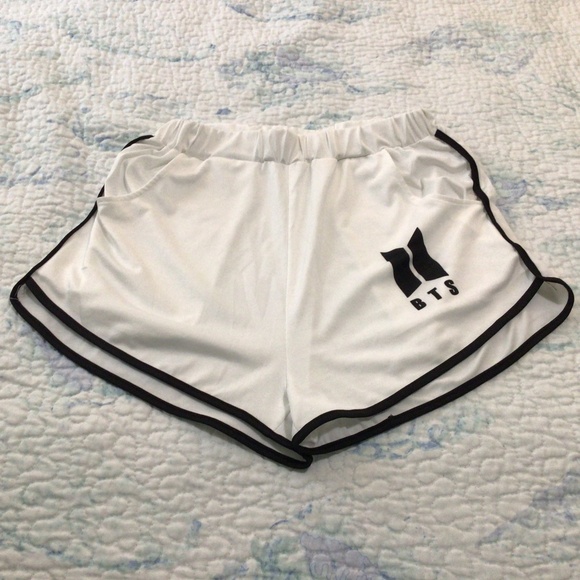 Bts | Shorts | Bts Womens Running White Shorts | Poshmark
